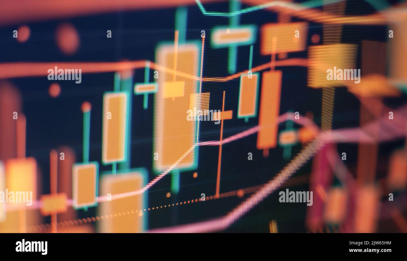 Stock exchange business screen data graph background. Background with ...