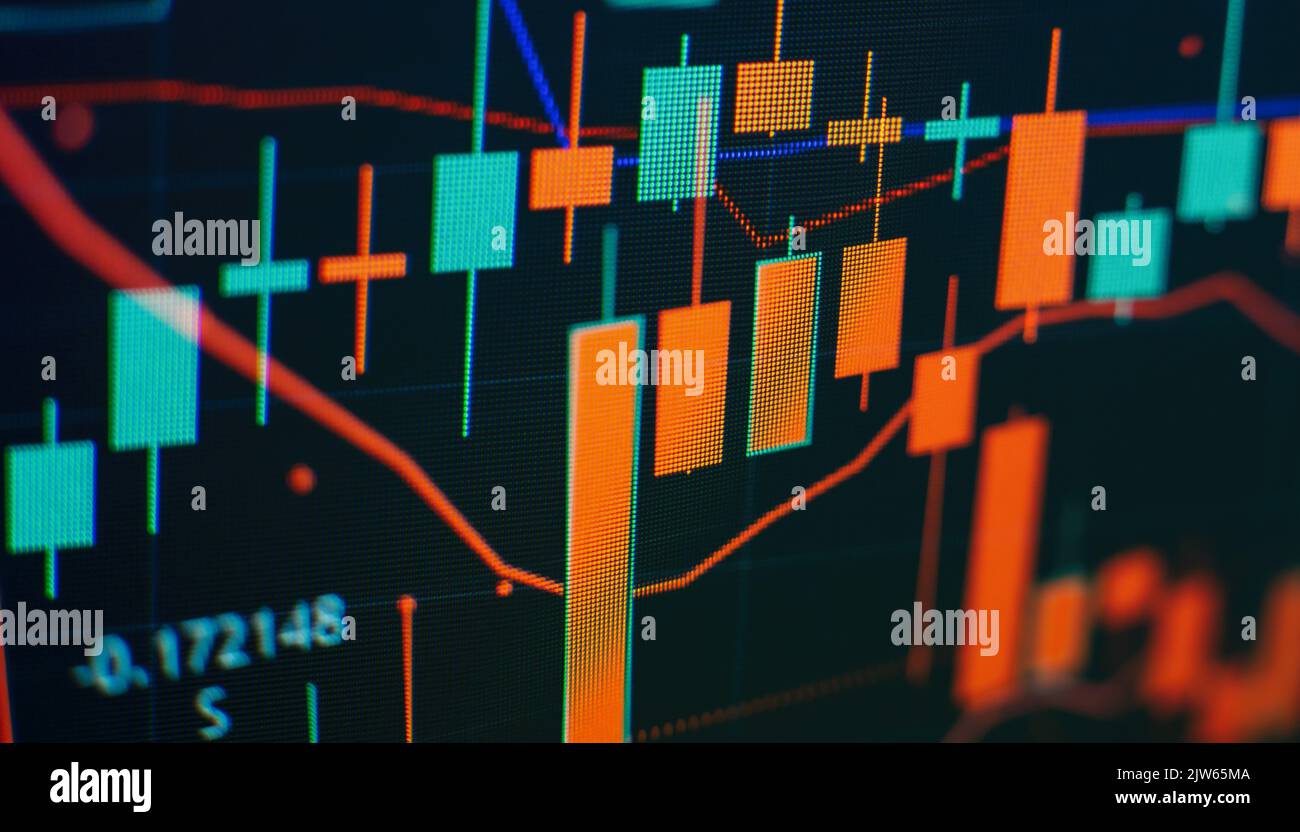 Stock exchange business screen data graph background. Background with ...