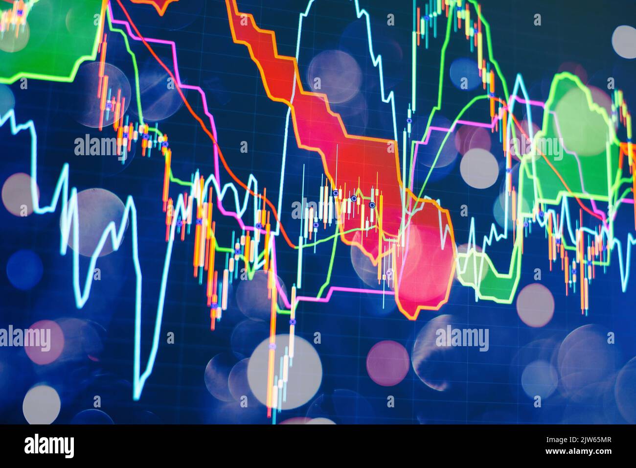 Market Analyze. Bar graphs, Diagrams, financial figures. Abstract ...