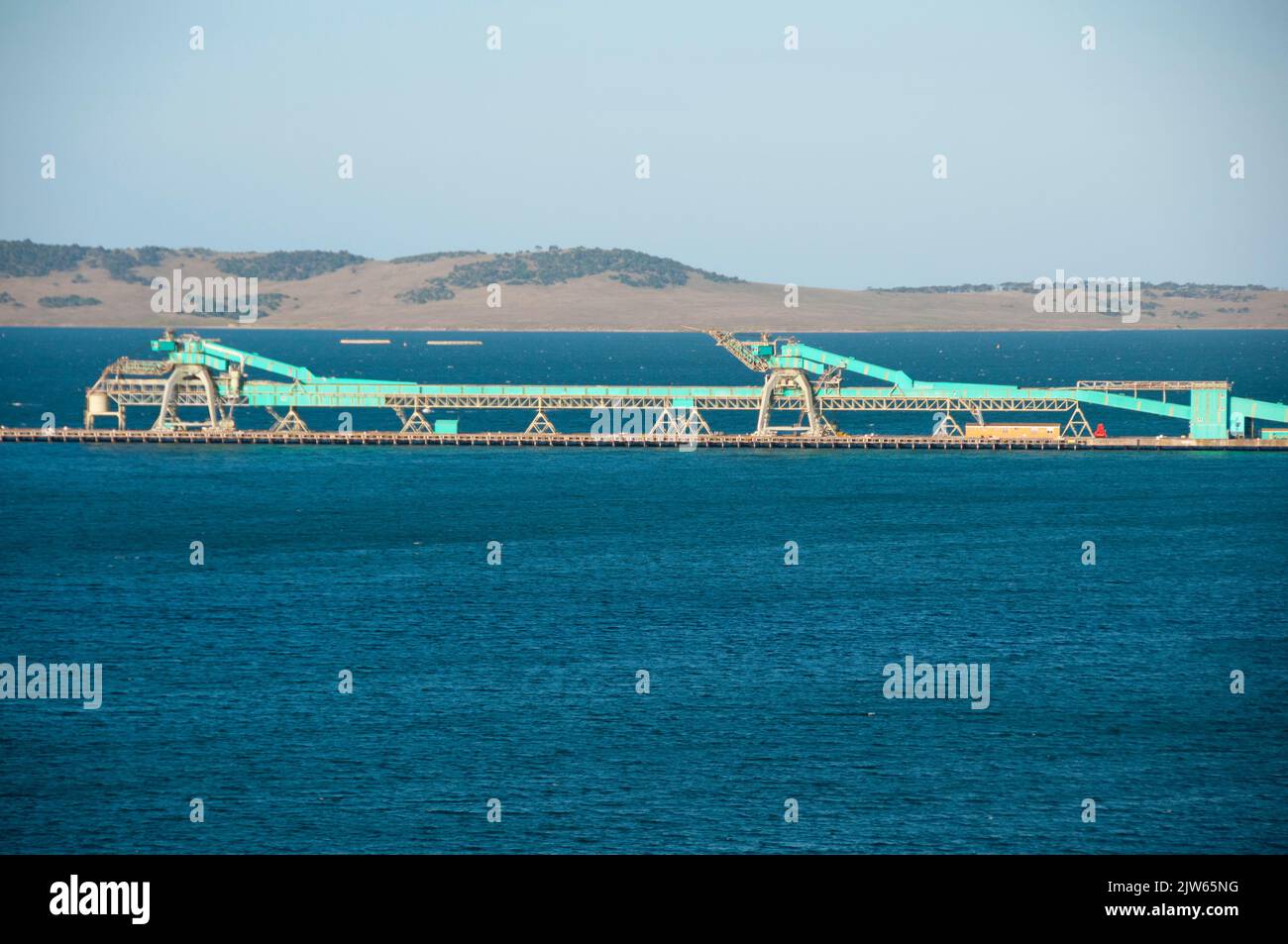 Grain Outloader in Port Lincoln - South Australia Stock Photo - Alamy