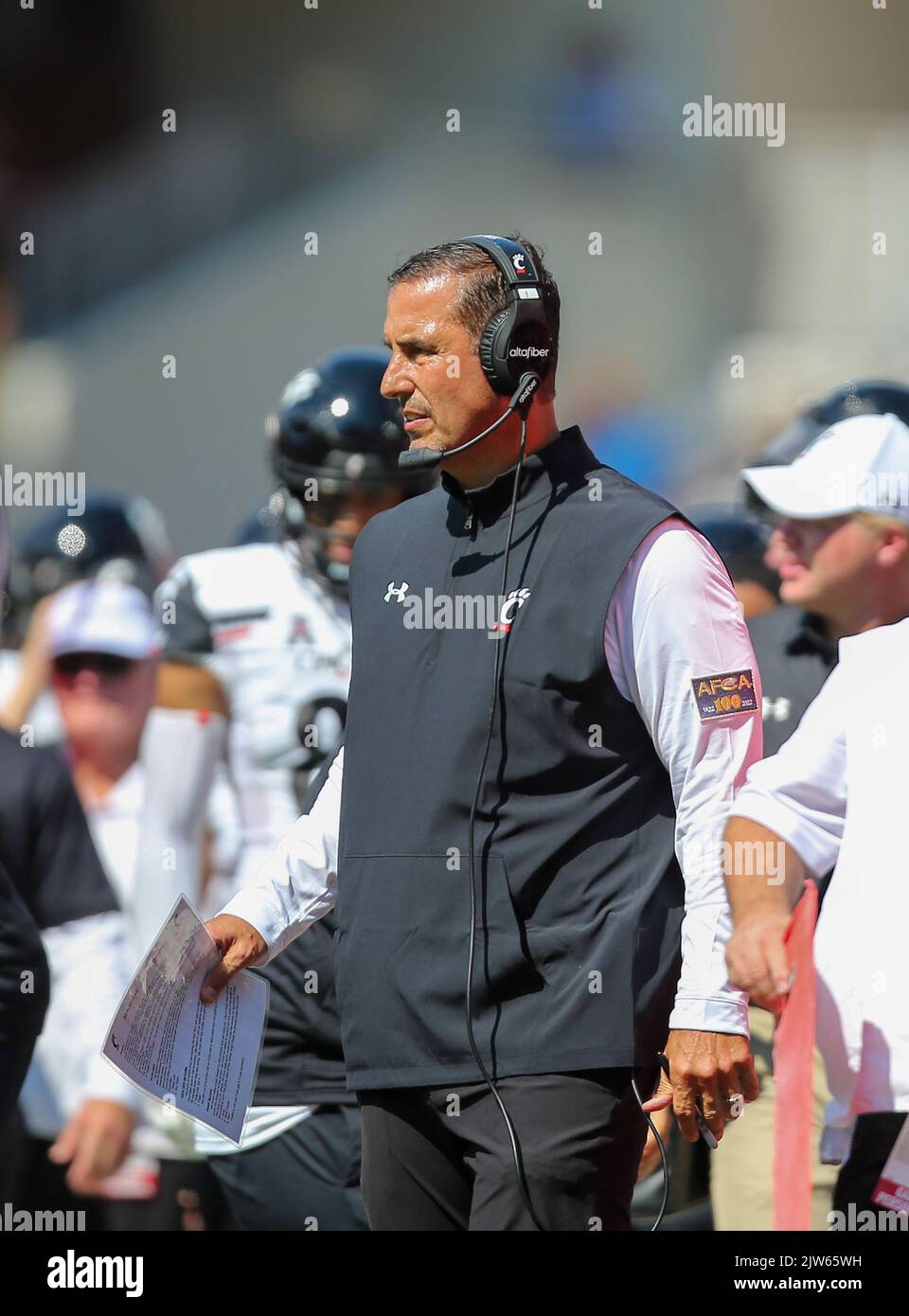 From The Sidelines. 3rd Sep, 2022. Cincinnati head coach Luke Fickell ...