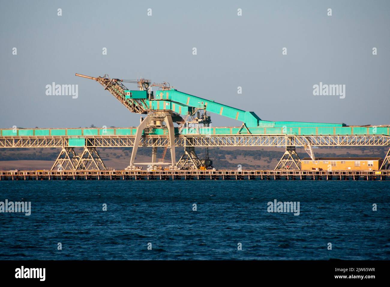Grain Outloader in Port Lincoln - South Australia Stock Photo - Alamy