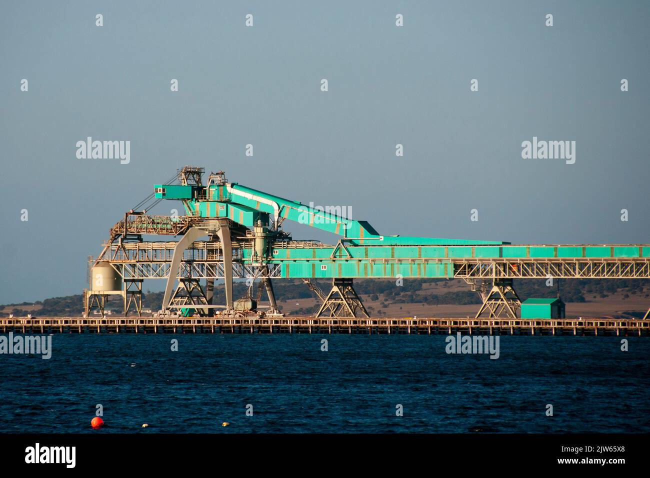 Grain Outloader in Port Lincoln - South Australia Stock Photo - Alamy