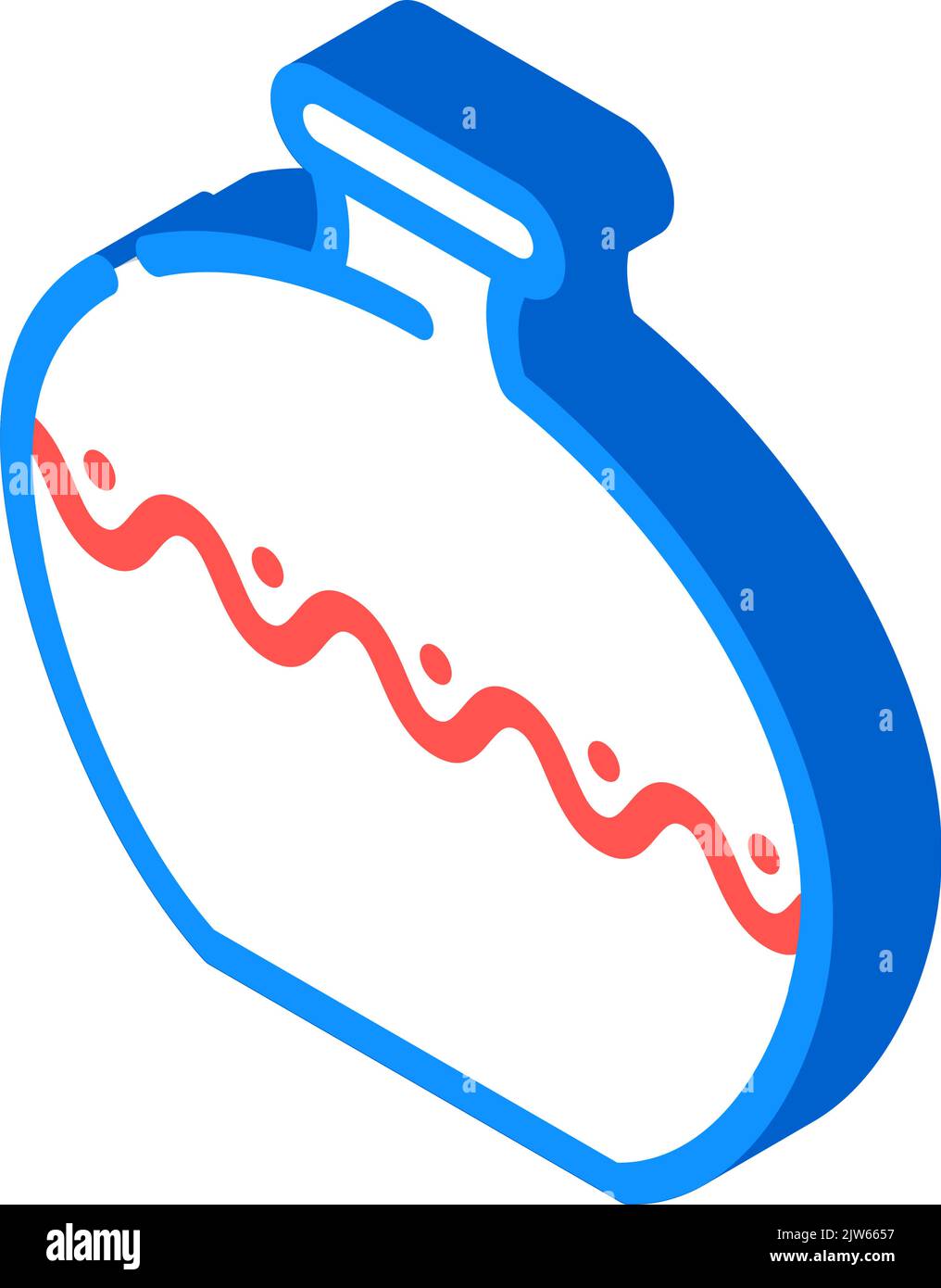 traditional clay crockery isometric icon vector illustration Stock ...
