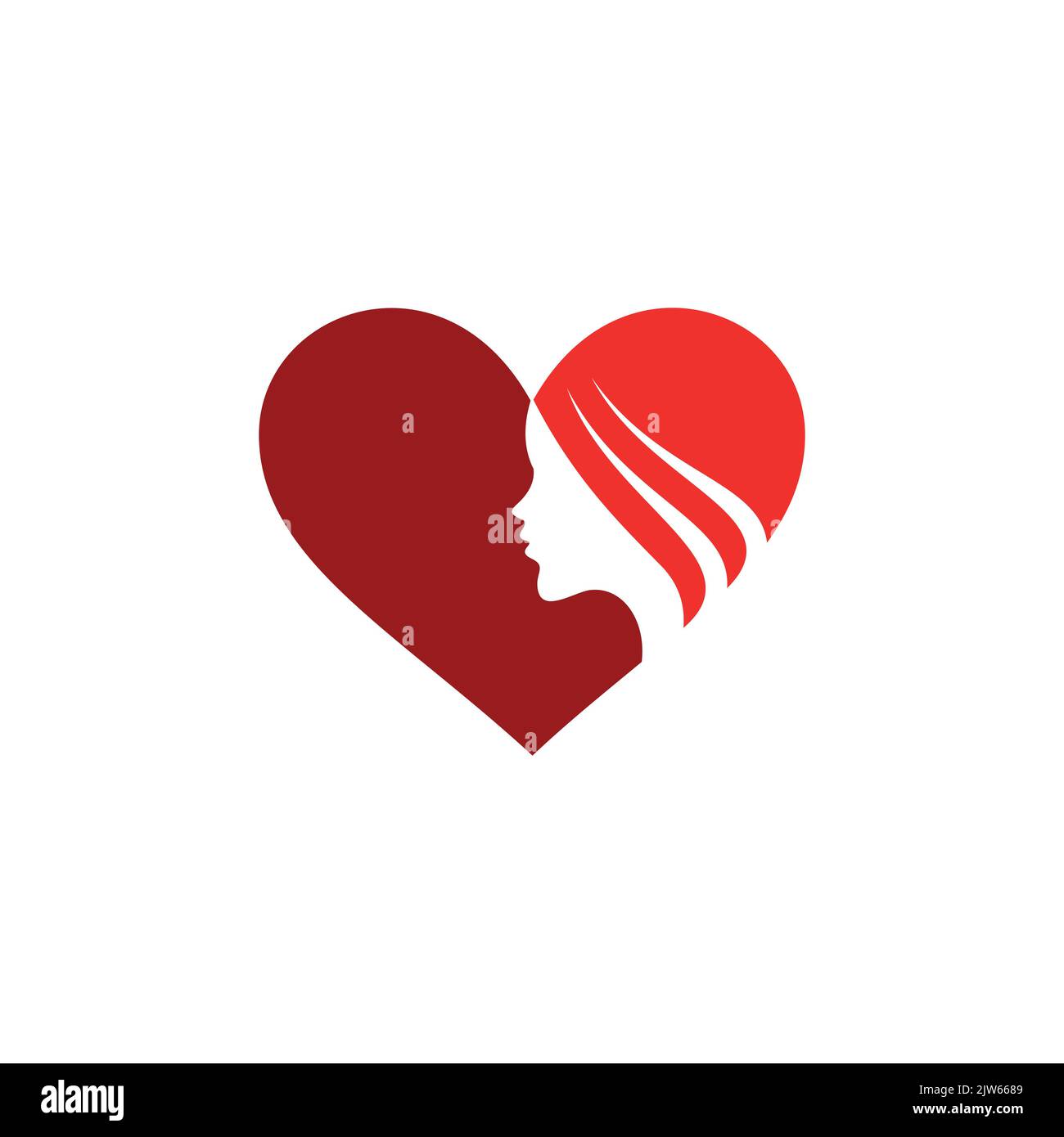 lady love logo icon vector graphic design Stock Vector Image & Art - Alamy