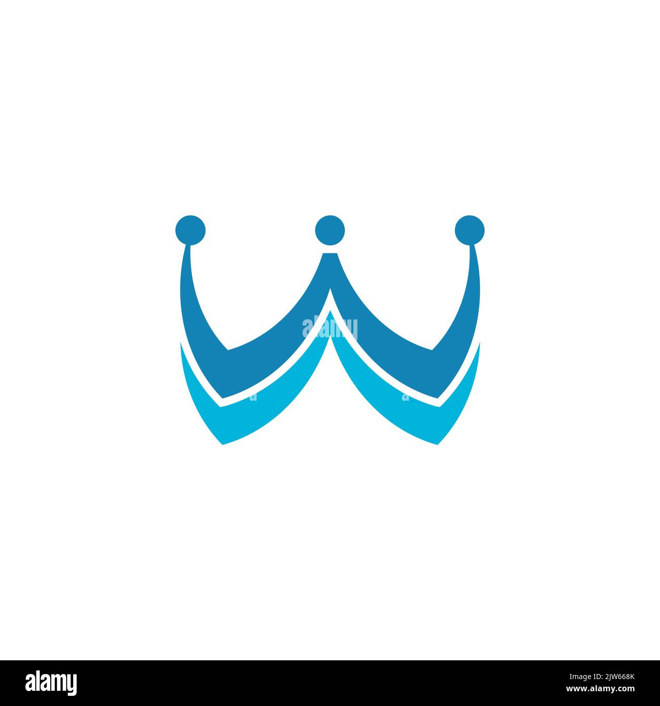 letter W crown logo icon vector graphic design Stock Vector Image & Art ...