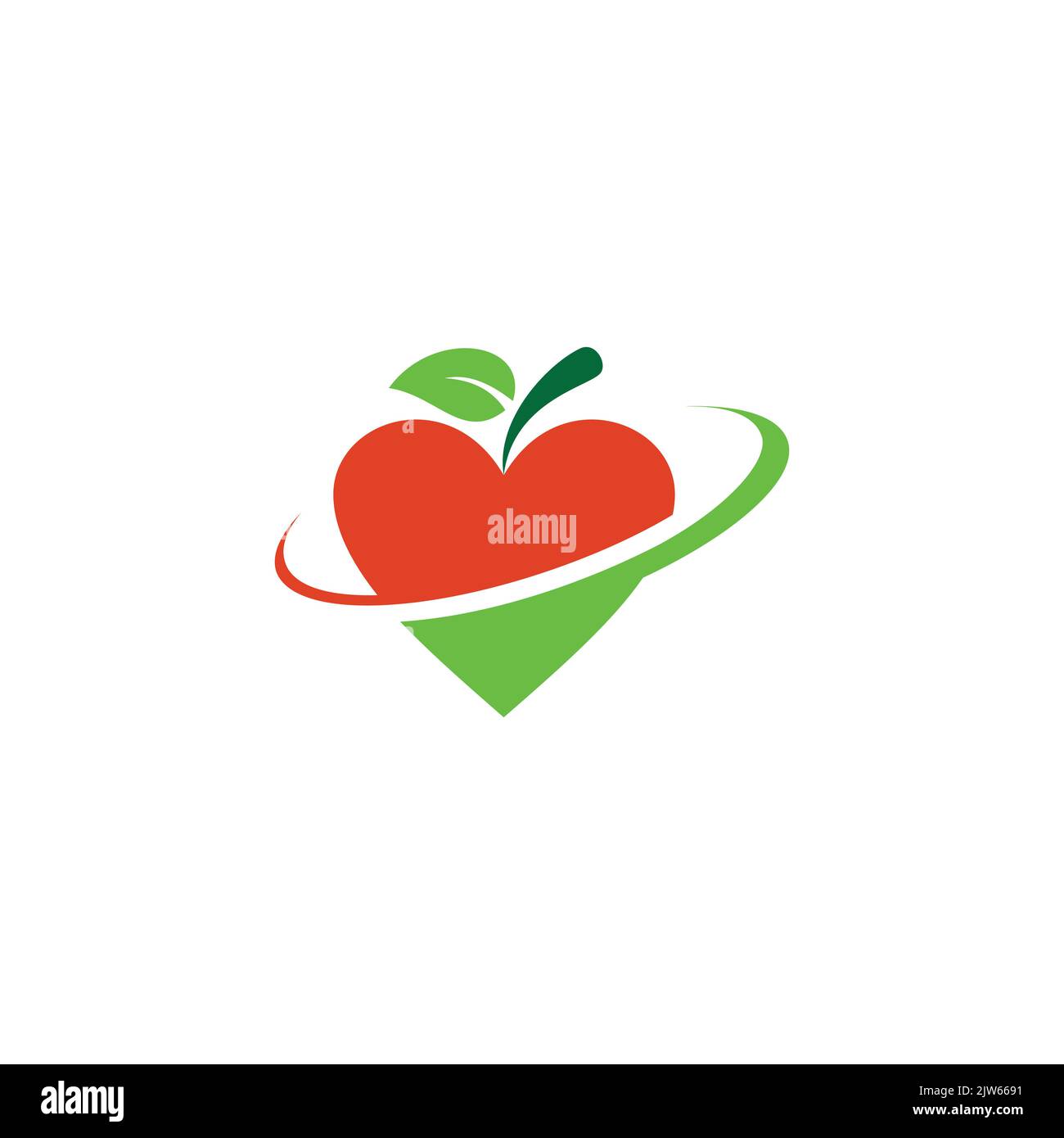 love fruit logo icon icon vector graphic design Stock Vector Image ...