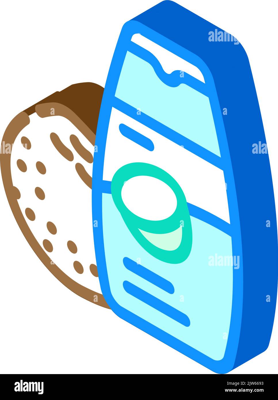 shampoo coconut tropical isometric icon vector illustration Stock ...