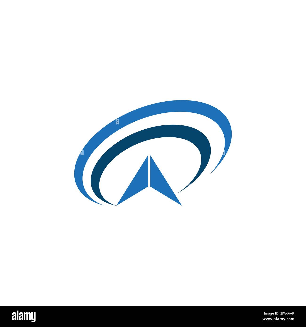 letter A arrow planet logo icon vector graphic design Stock Vector ...