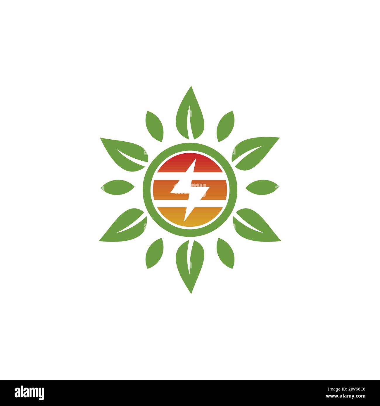nature power energy logo icon vector graphic design Stock Vector Image ...