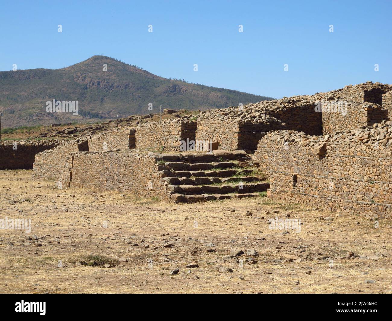 Ruins of palace in Axum city, Ethiopia Stock Photo - Alamy