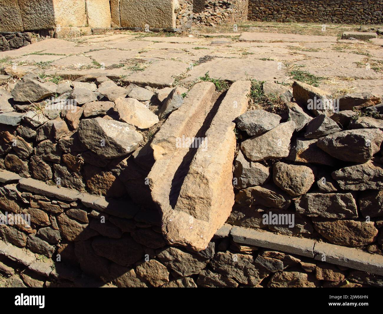 Ruins of palace in Axum city, Ethiopia Stock Photo - Alamy