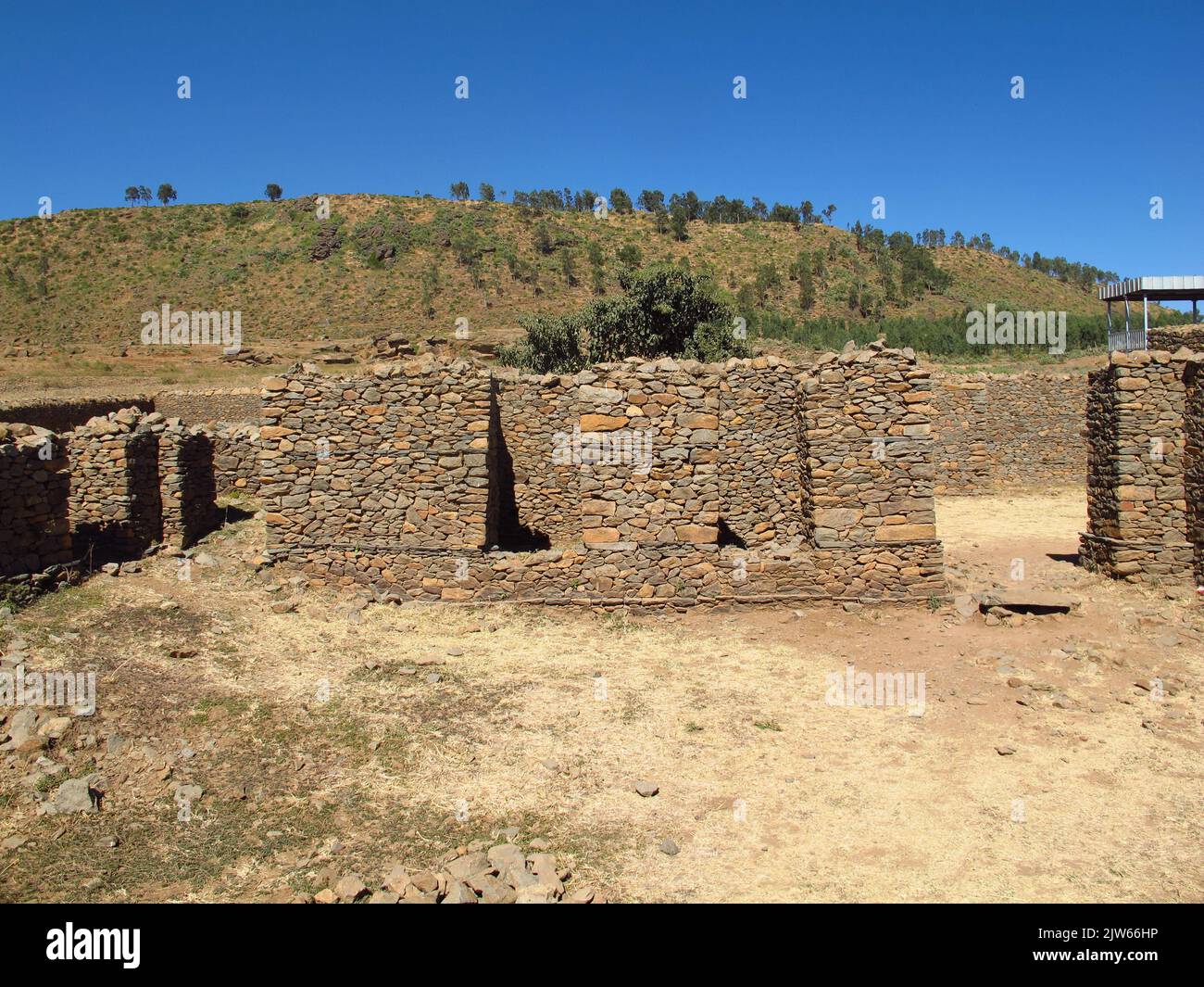 Ruins of palace in Axum city, Ethiopia Stock Photo - Alamy