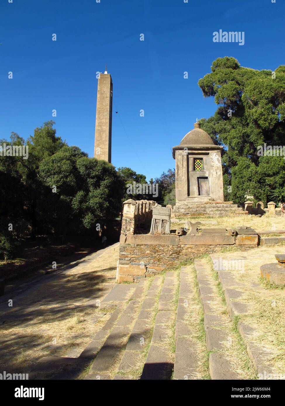 The ancient Orthodox Church in Axum, Ethiopia Stock Photo - Alamy