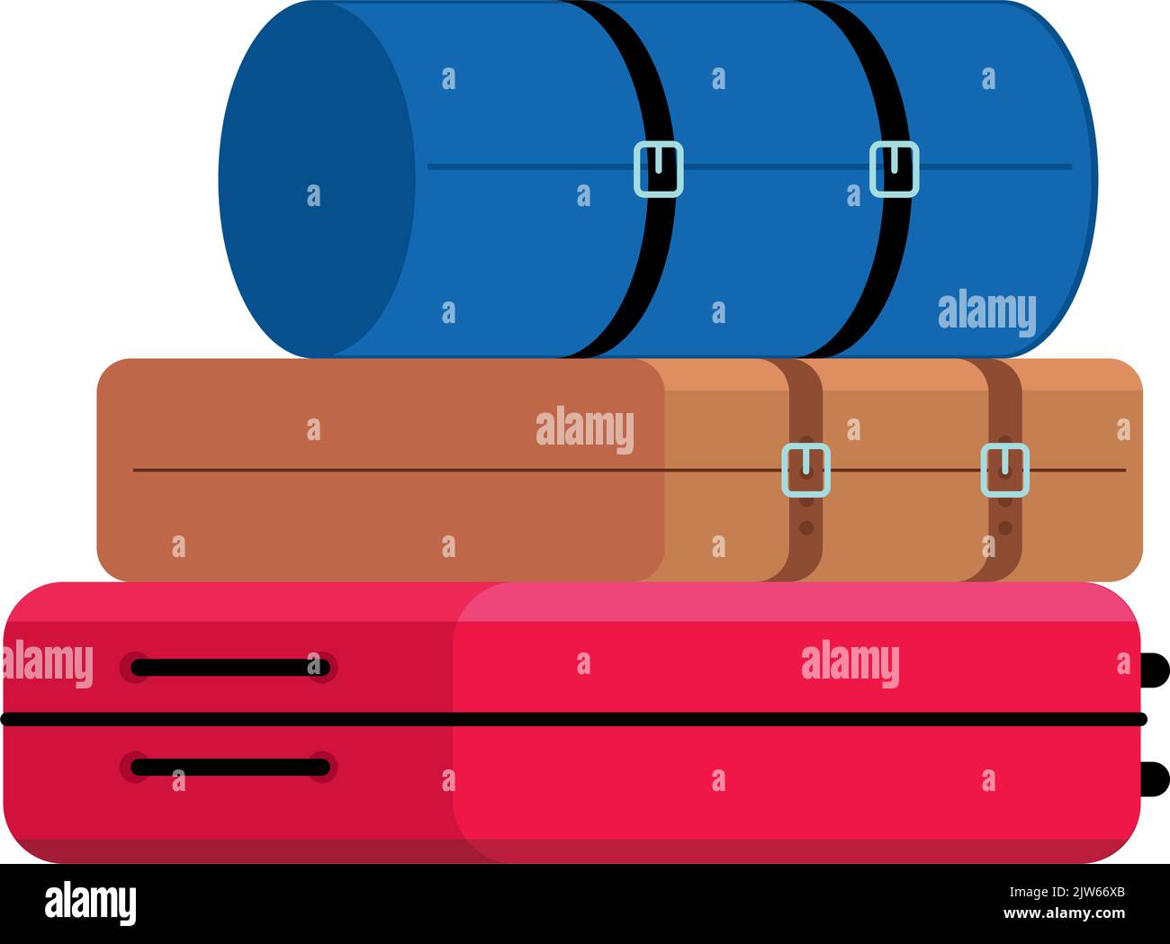 stack of baggage Stock Vector Image & Art - Alamy