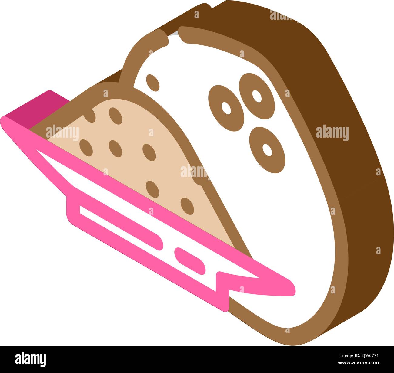 sugar coconut tropical isometric icon vector illustration Stock Vector ...
