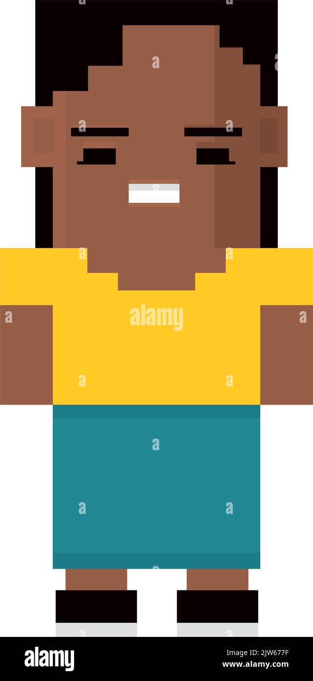 little girl pixel 8 bit Stock Vector Image & Art - Alamy