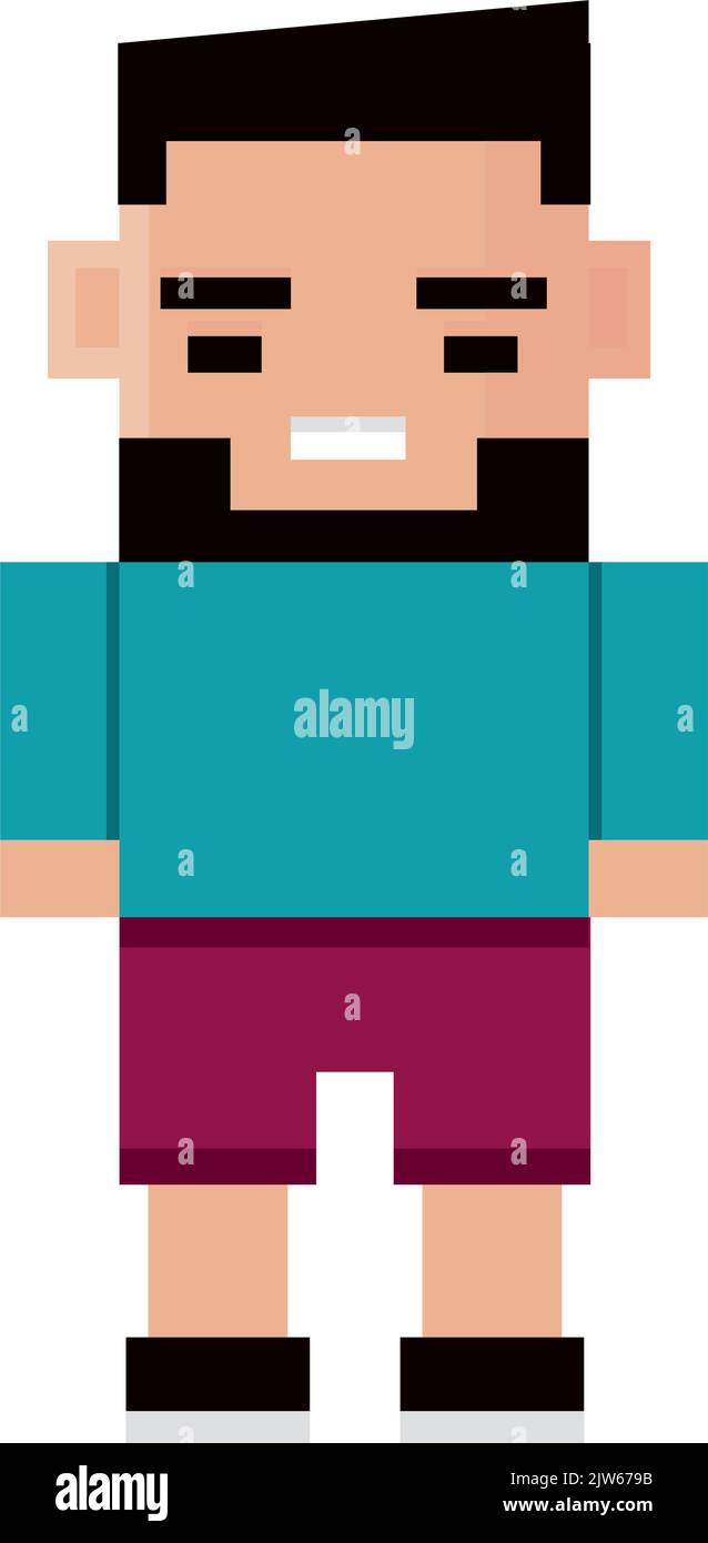 The 8 bit guy Stock Vector Images - Alamy