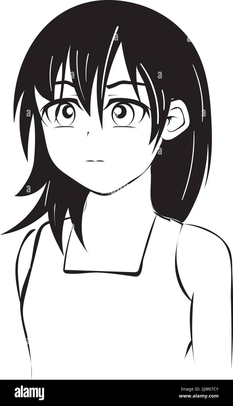 anime girl vector icon Stock Vector Image & Art - Alamy