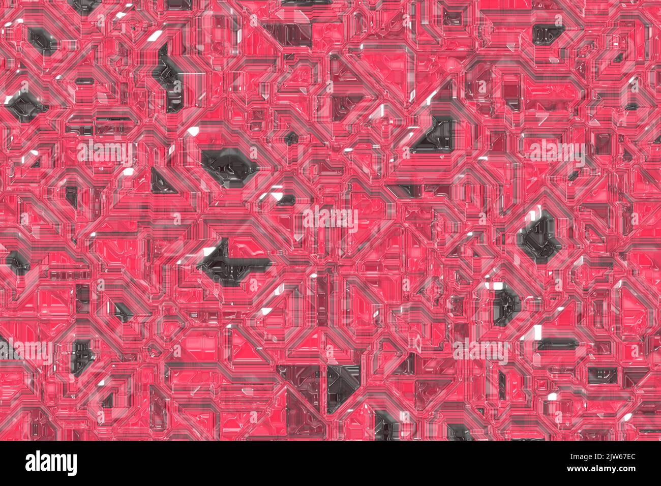 cute red hi-tech digital template computer graphics backdrop ...