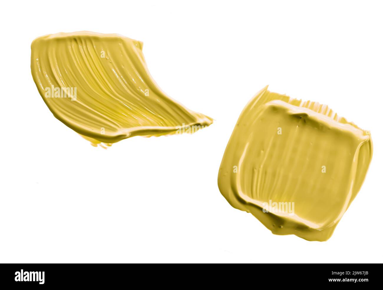 Pastel gold beauty swatch, skincare and makeup cosmetic product sample ...