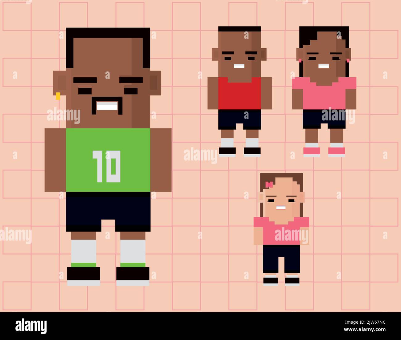 icons, people pixel 8 bits Stock Vector Image & Art - Alamy