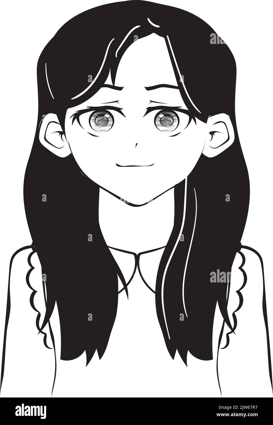 anime female character Stock Vector Image & Art - Alamy