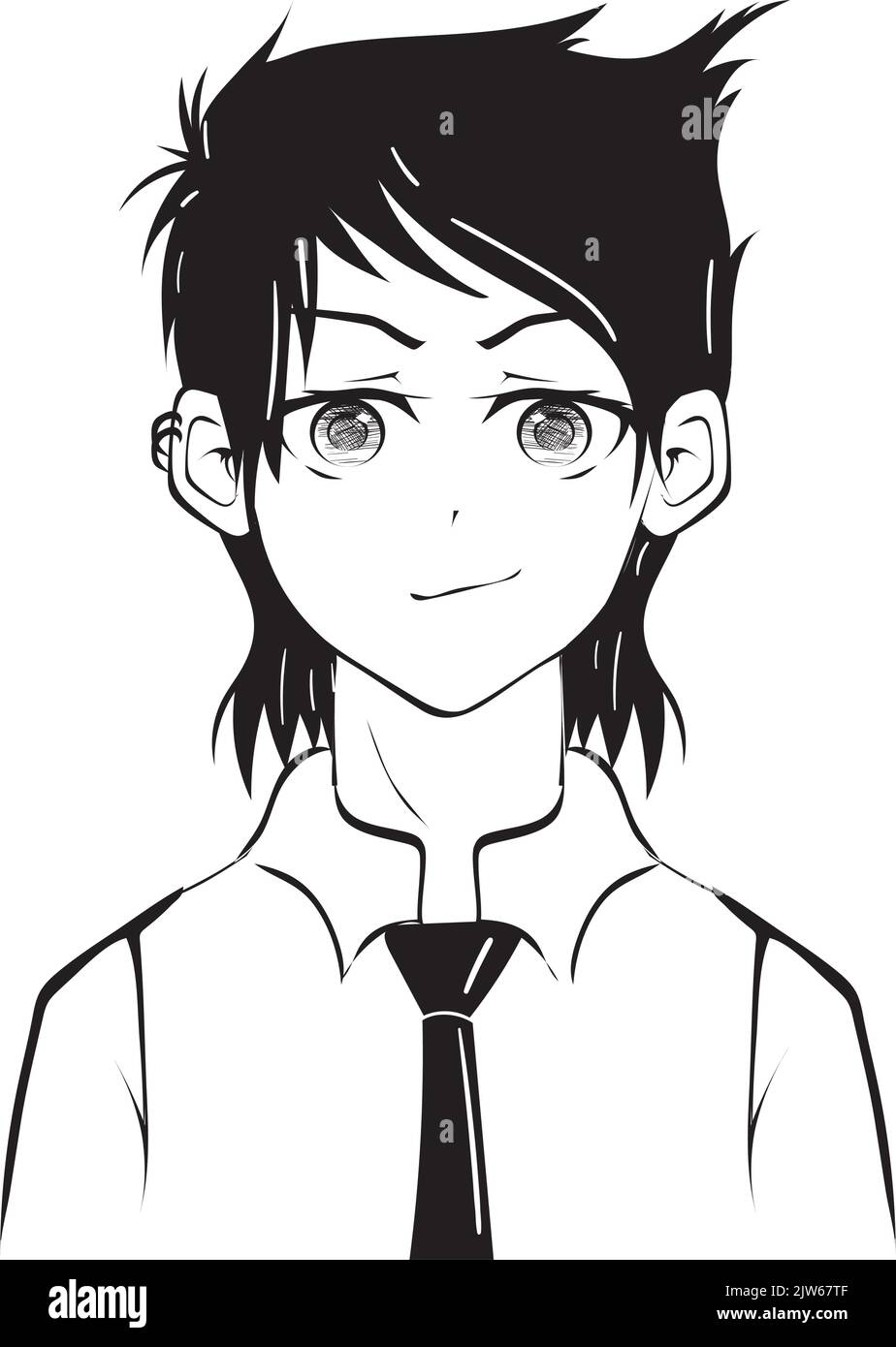 anime guy character Stock Vector Image & Art - Alamy
