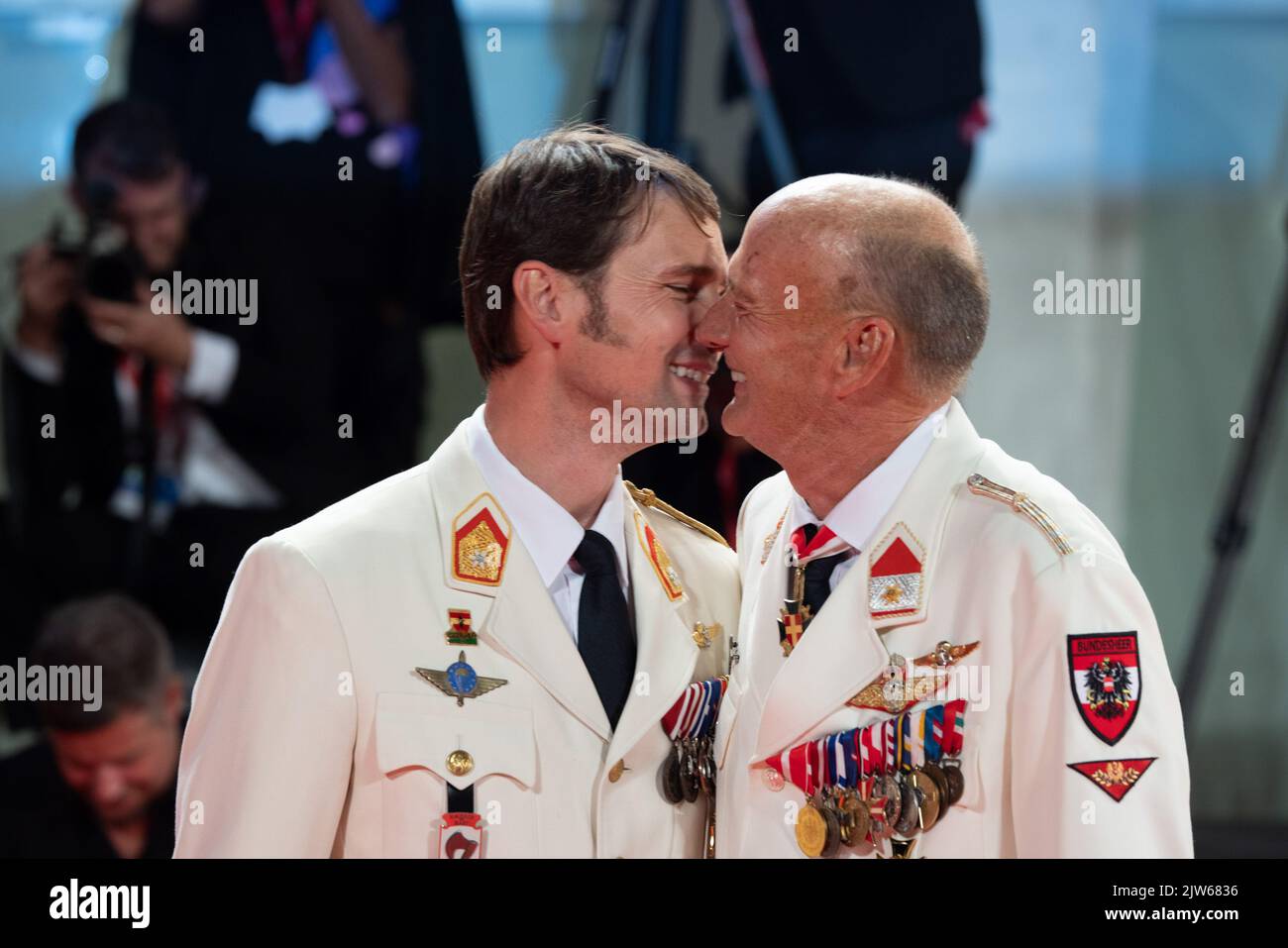 Mario Falak and Charles Eismayer attends the "Master Gardner" red ...