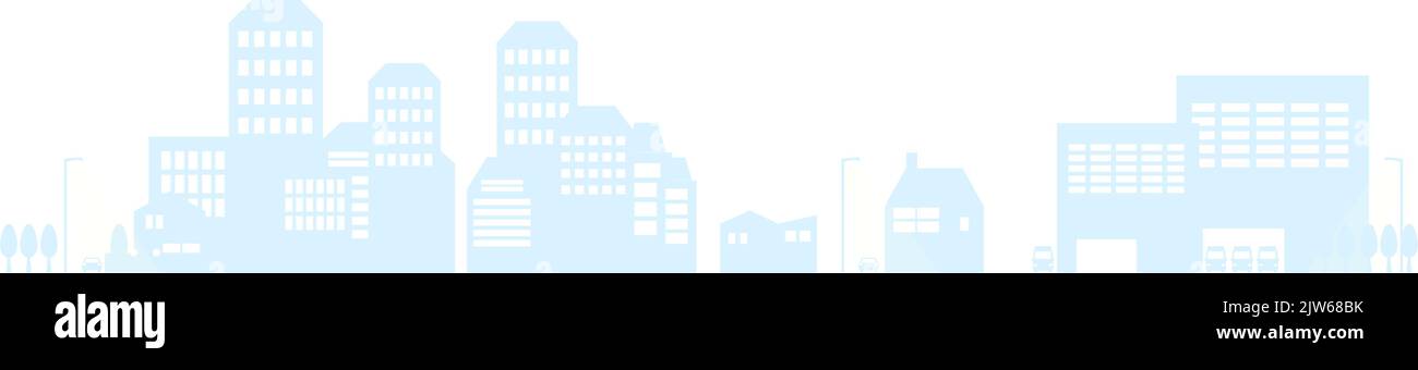 Light blue cityscape background illustration Stock Vector Image & Art ...
