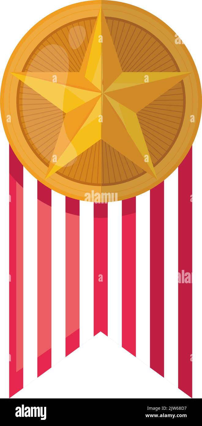 gold star medal Stock Vector Image & Art - Alamy