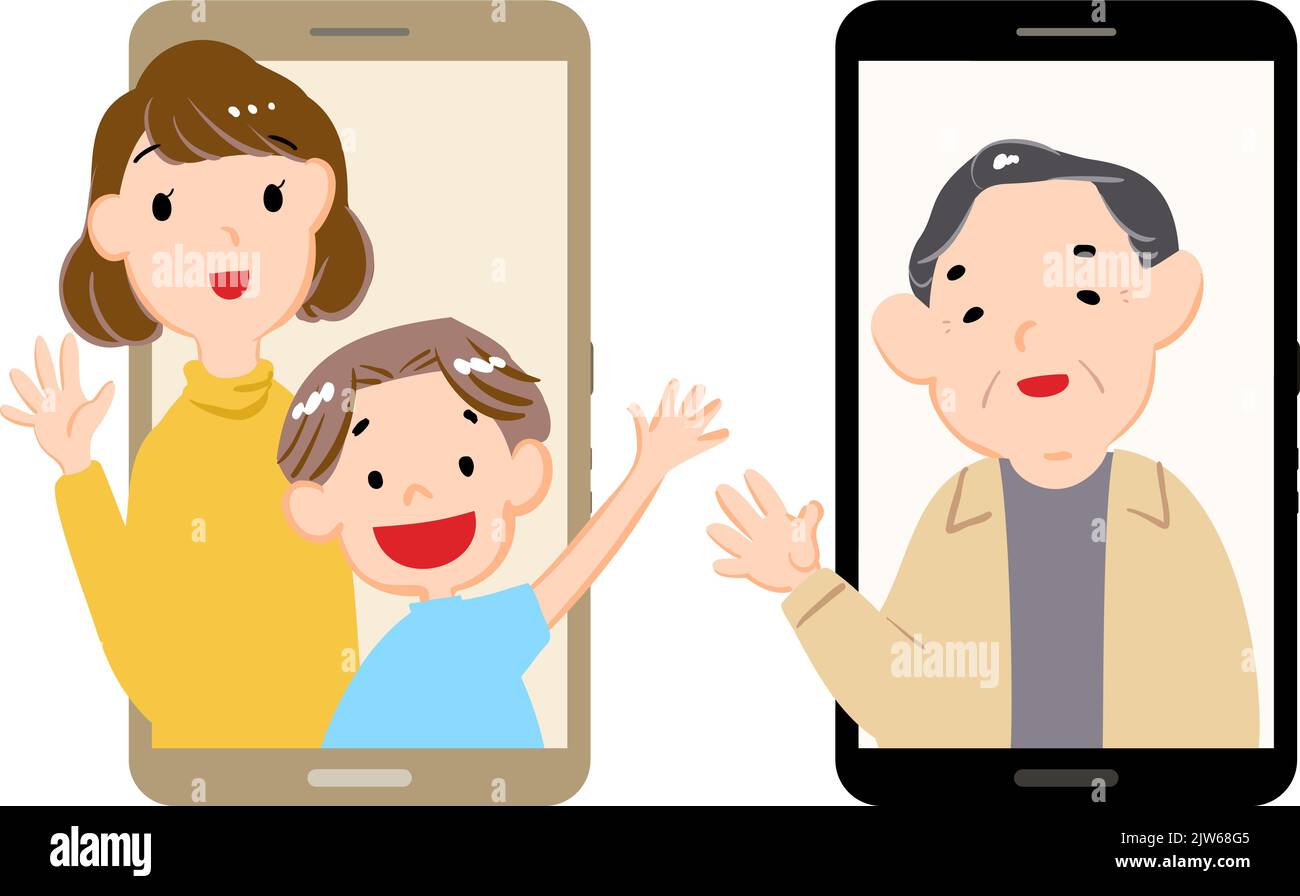 Woman making call Stock Vector Images - Alamy