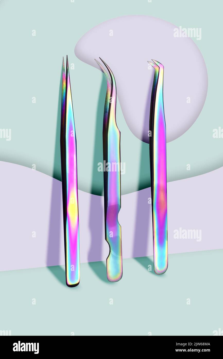Purple tweezers hi-res stock photography and images - Alamy