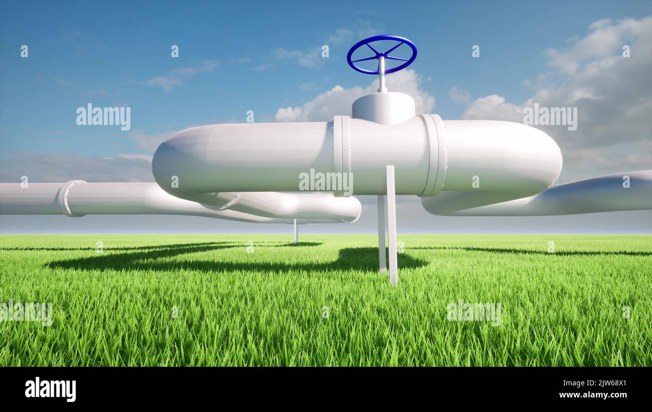 Green energy h2 tube hydrogen pipeline independent energy sources 3d ...