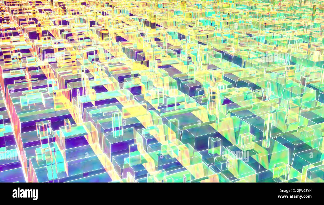 Night neon city Beautiful view 80s background intro 3d render Stock ...