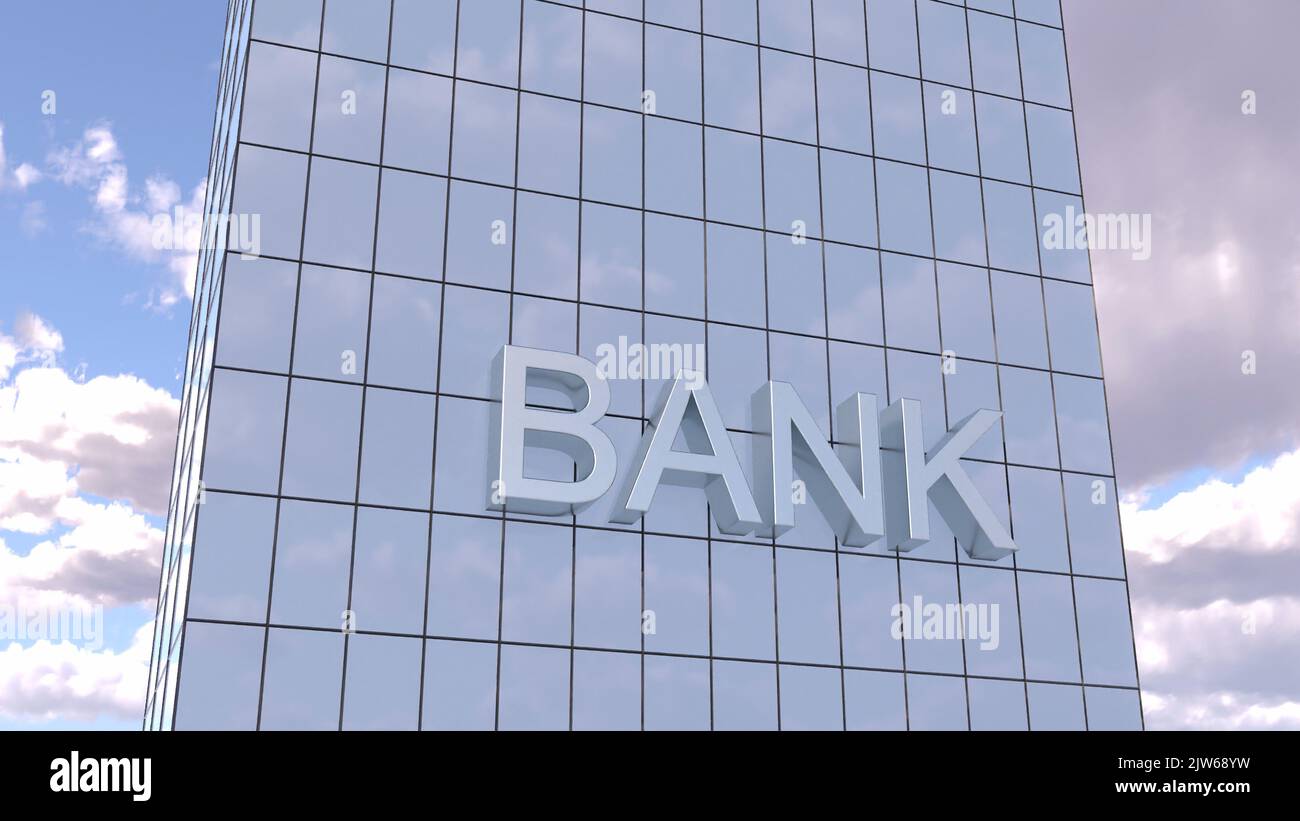 Building bank Business city Futuristic modern architecture building ...