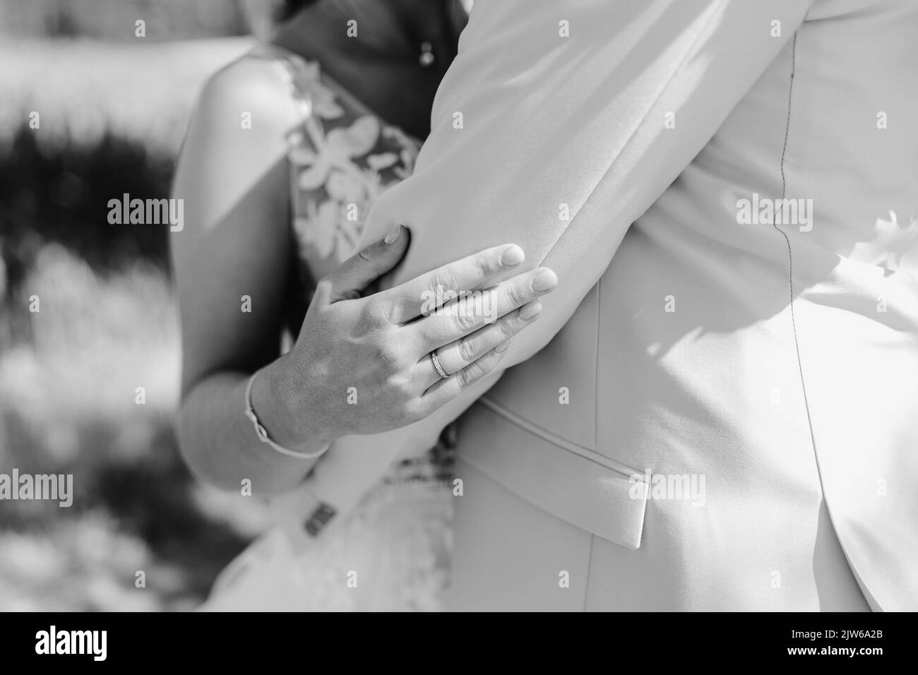 Grooms arm hi-res stock photography and images - Alamy