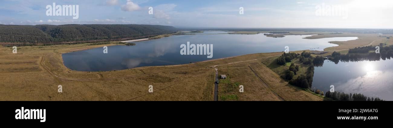 Drone aerial photograph of Penrith Lakes near the Sydney International ...