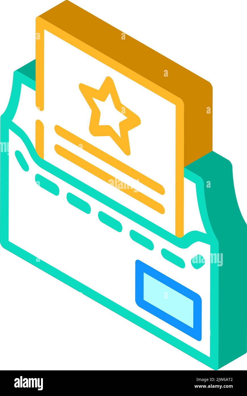 event triggered email isometric icon vector illustration Stock Vector ...