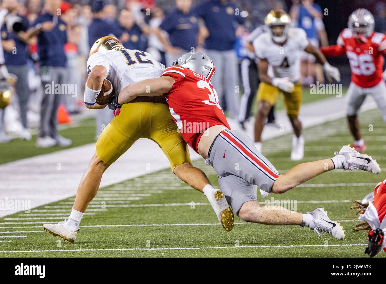 Columbus, Ohio, USA. 3rd Sep, 2022. Notre Dame Fighting Irish ...