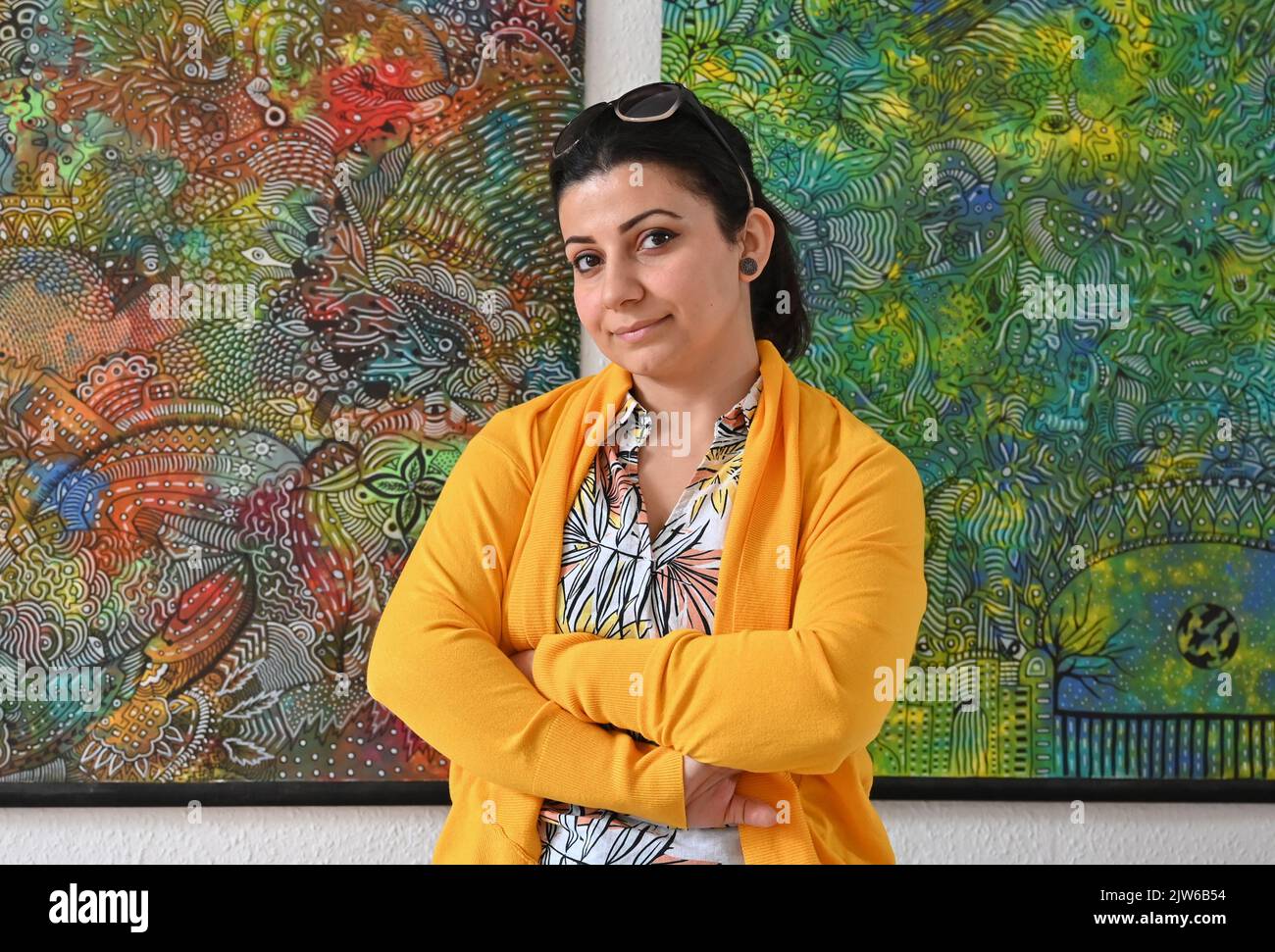 29 August 2022, Brandenburg, Frankfurt (Oder): Lava Mouslam, artist ...