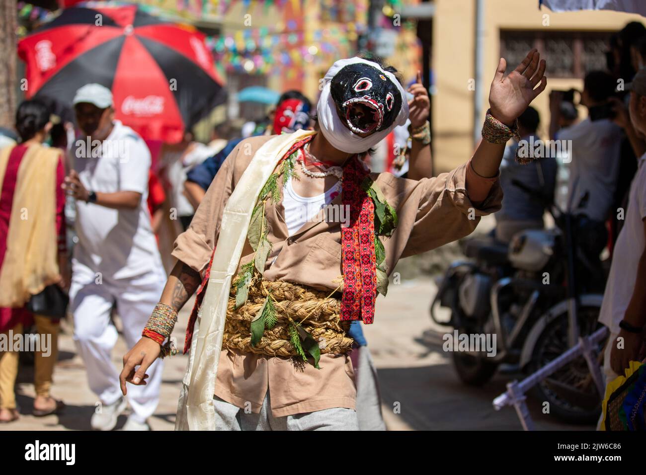 Newari people mask hi-res stock photography and images - Alamy
