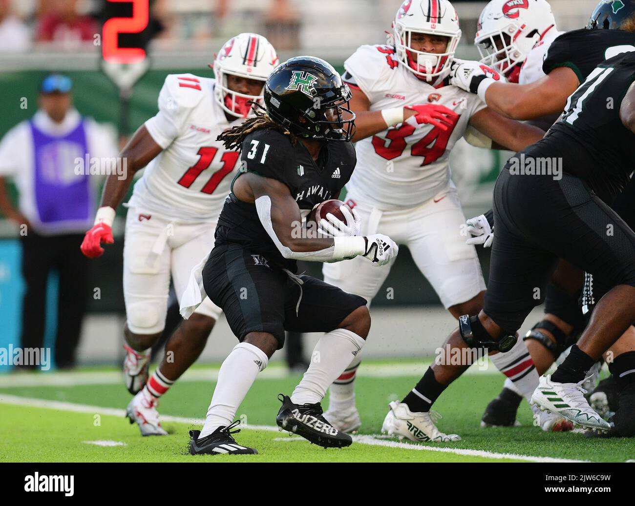 Hawaii warriors football hi-res stock photography and images - Alamy