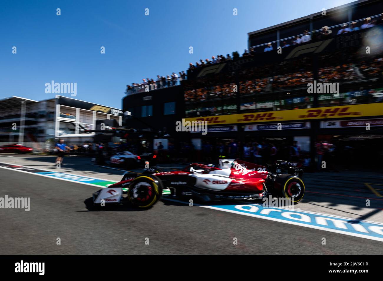 September 3, 2022, Rome, Netherlands: 24 ZHOU Guanyu (chi), Alfa Romeo ...