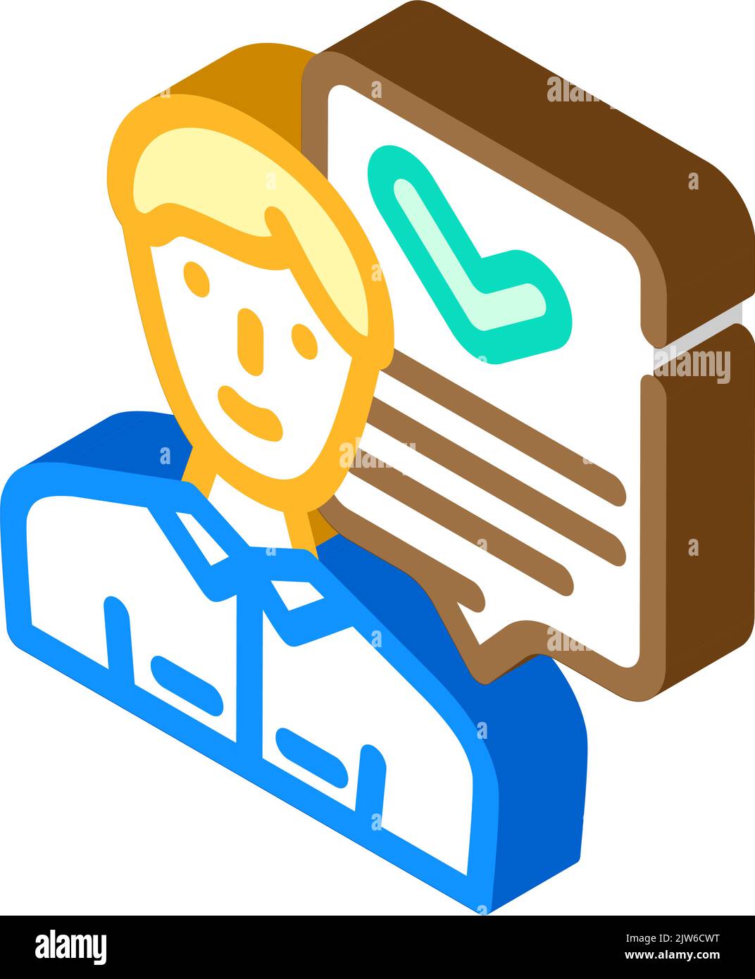 mql marketing qualified lead isometric icon vector illustration Stock ...