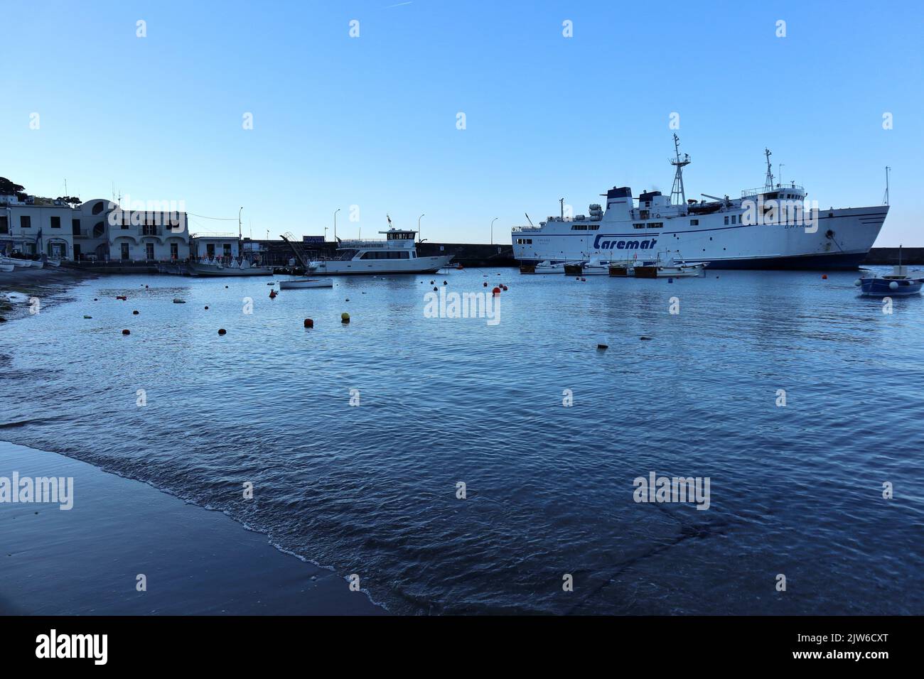 Capri - Scorcio del porto di Marina Grande al tramonto Stock Photo - Alamy