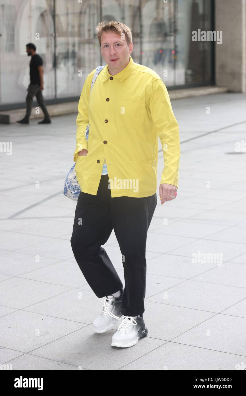 Comedian Joe Lycett arrives at BBC Broadcasting House in London, to ...