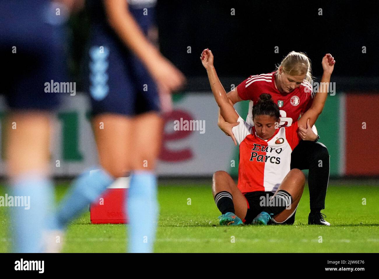 Rotterdam - Sabrine Ellouzi of Feyenoord Vrouwen 1 during the match ...