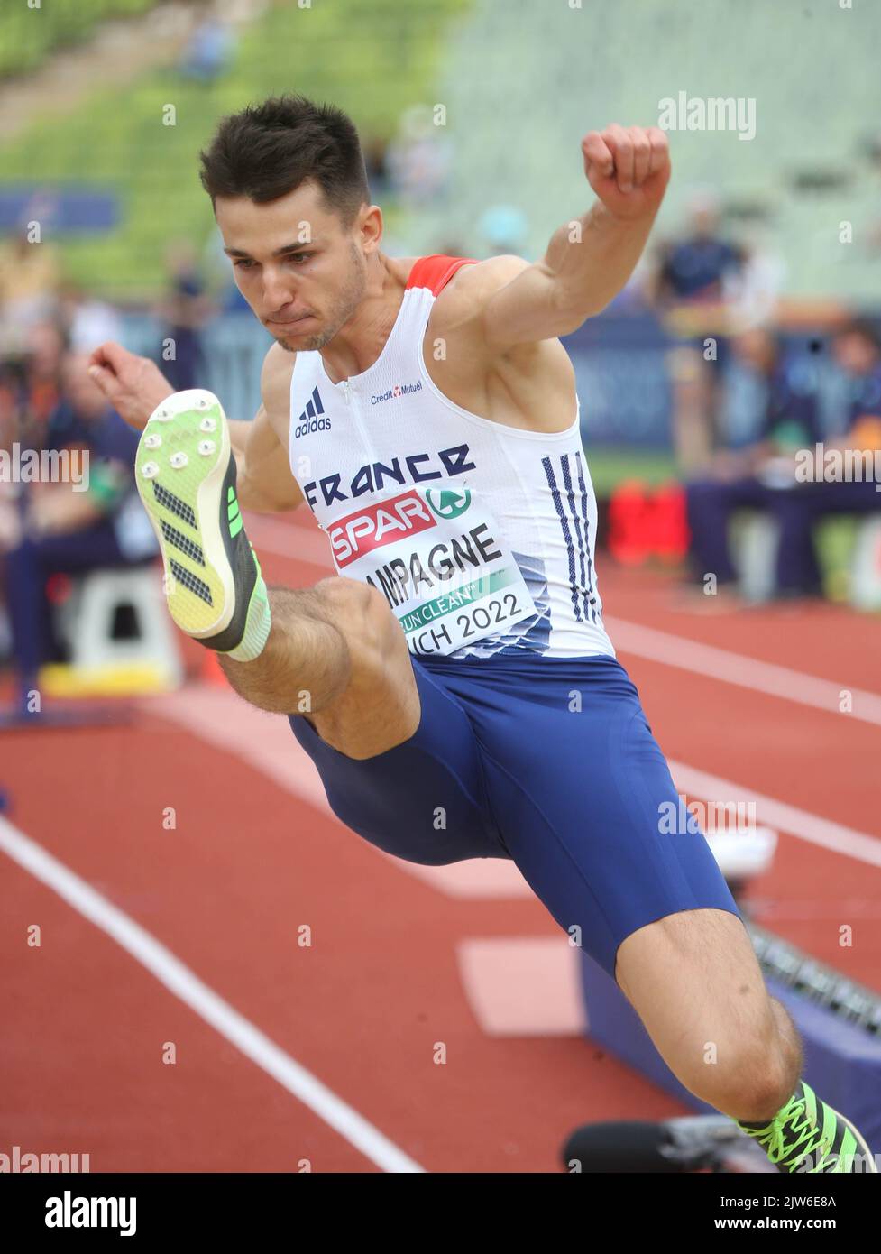 Tom Campagne of France Men's Long Jump during the European Athletics ...