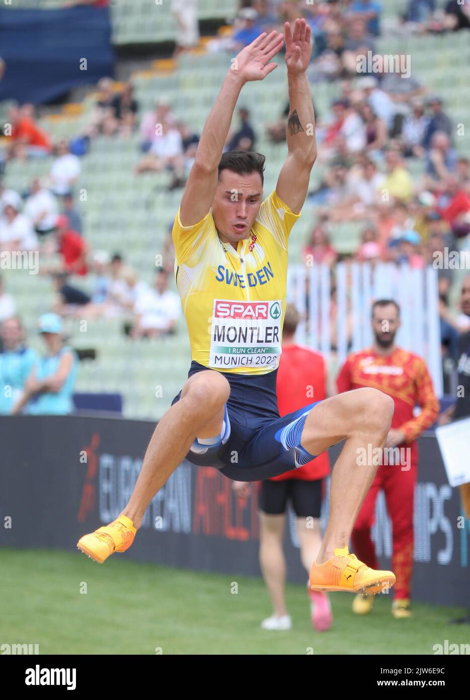 Tom Campagne of France Men's Long Jump during the European Athletics ...